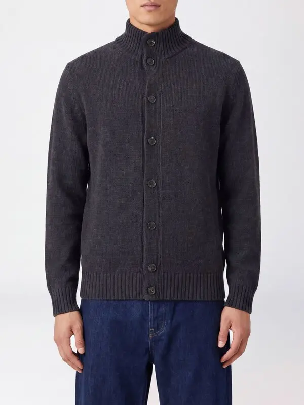 ZANONE Ribbed Knit Cardigan - Grey