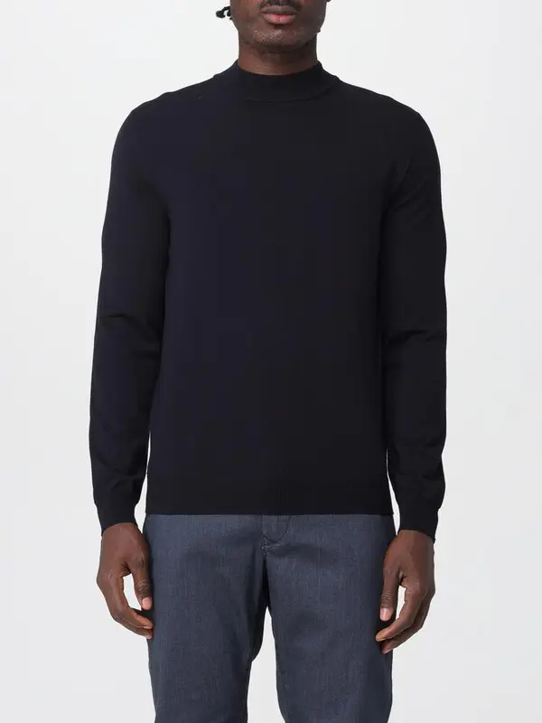ZANONE Mock Neck Sweater - Blue