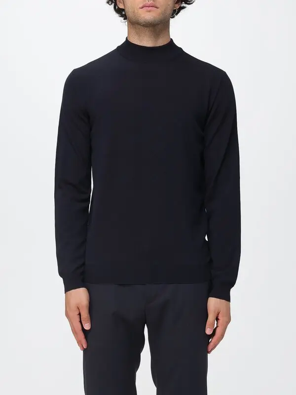 ZANONE Mock Neck Sweater - Blue