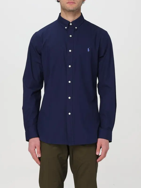 Polo Ralph Lauren Stretch Cotton Casual Shirt - Navy
