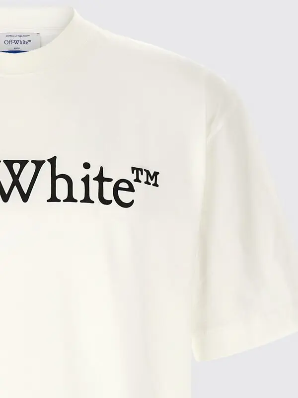 Off-White Cotton T-shirt With Logo
