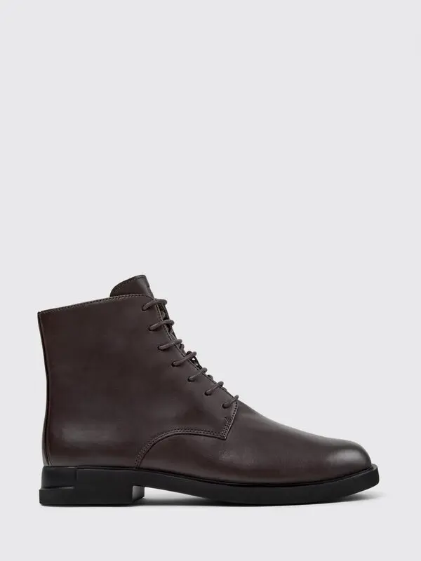 Camper Lace Up Ankle Boots - Brown