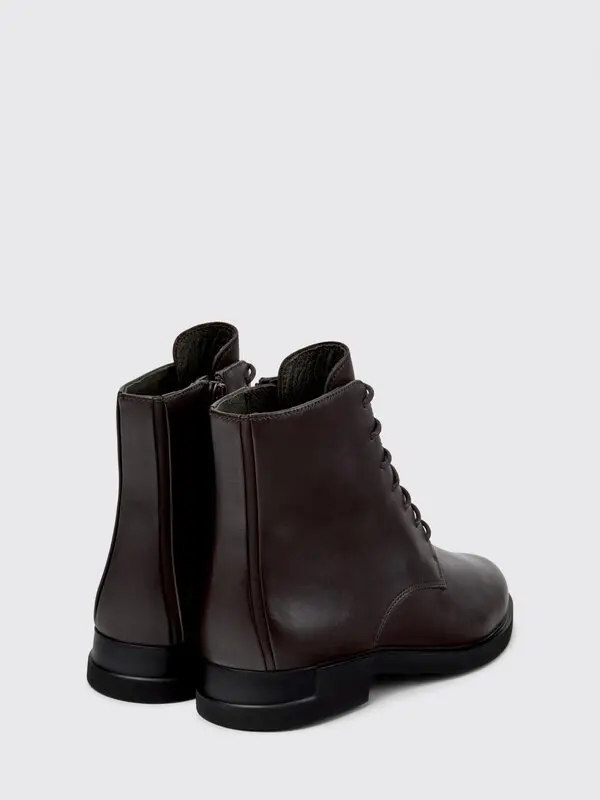 Camper Lace Up Ankle Boots - Brown