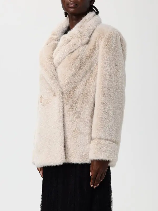 TWINSET Fur Coat - Natural