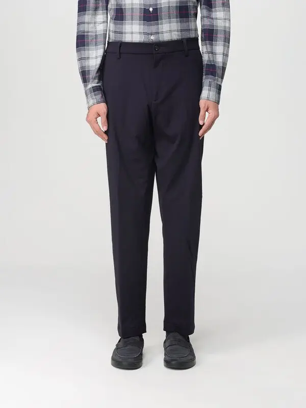 SIVIGLIA Flat Front Trousers - Blue