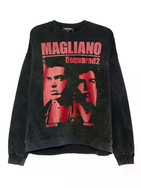 Dsquared2 Graphic-print Cotton Sweatshirt