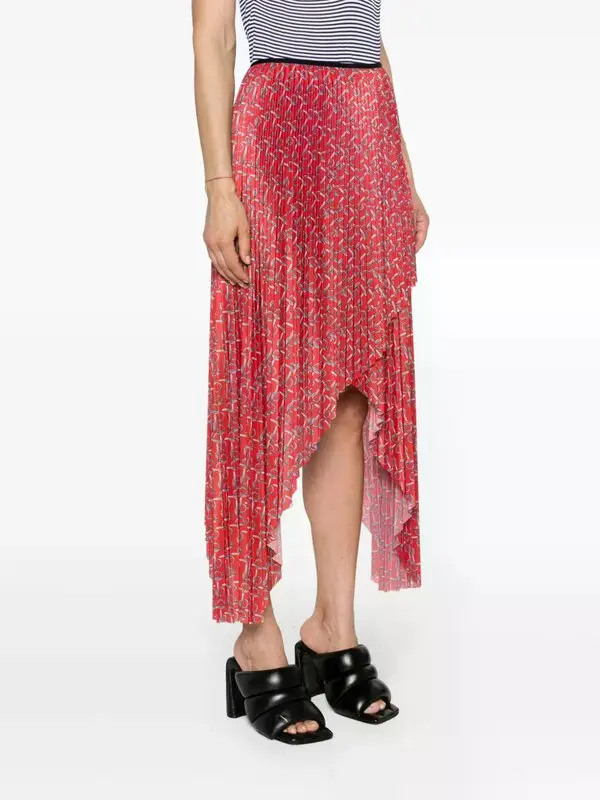 Burberry Pleated B Jersey Skirt