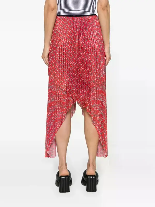 Burberry Pleated B Jersey Skirt