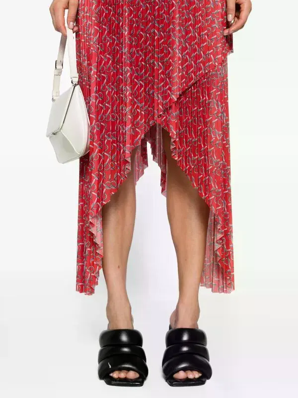 Burberry Pleated B Jersey Skirt