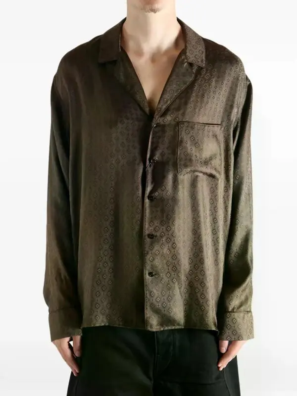 Saint Laurent Long Sleeve Shirt - Brown