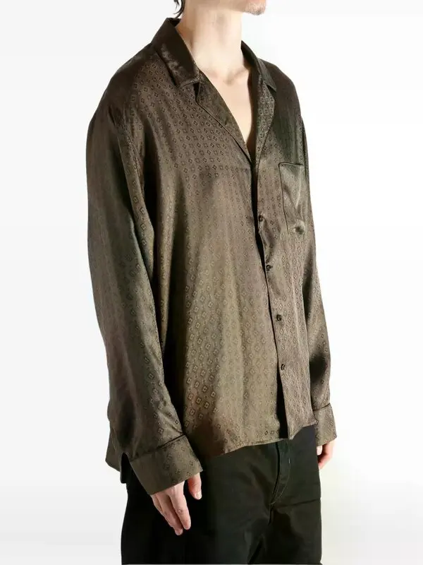 Saint Laurent Long Sleeve Shirt - Brown