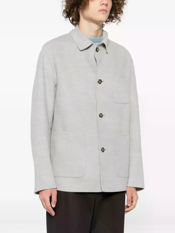 LARDINI Wool Jacket - Grey
