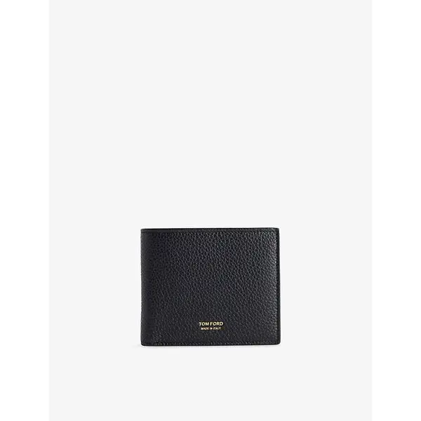 TOM FORD Bifold Leather Wallet - Black