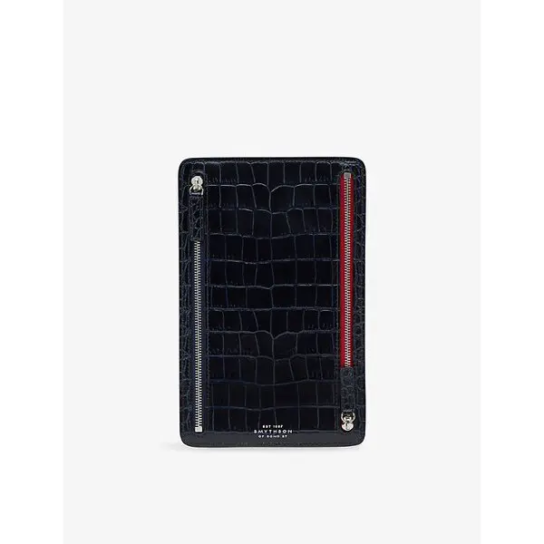 Smythson Multi-zip Leather Case