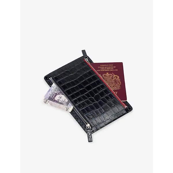 Smythson Multi-zip Leather Case