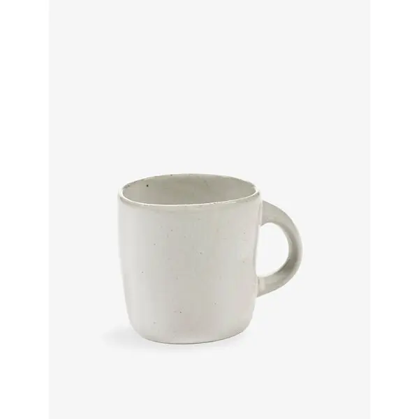 SERAX Uncharted Out Of Lines Stoneware Mug - White