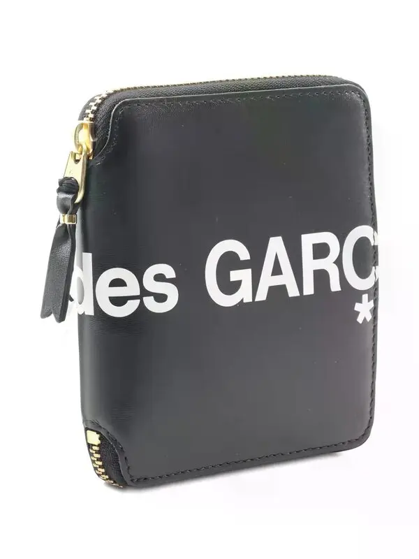 Comme Des Garçons Logo-print Leather Wallet - Black