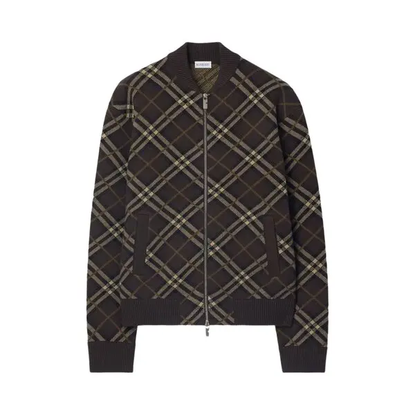 Burberry Check Zip-up Jacket