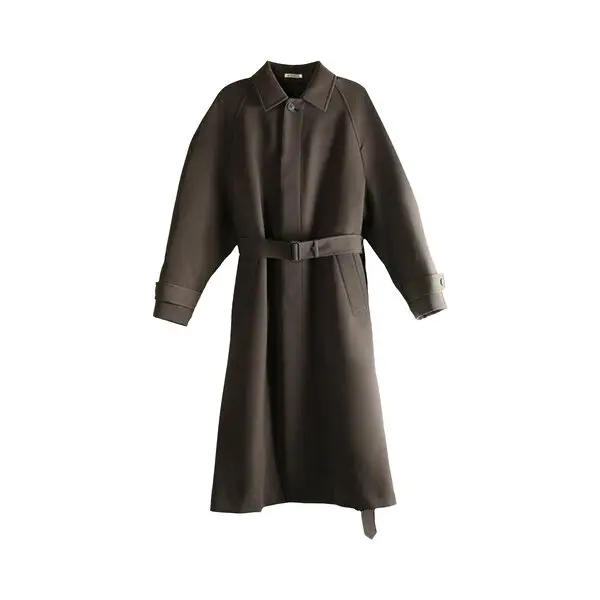 Auralee Twisted Double Cloth Coat