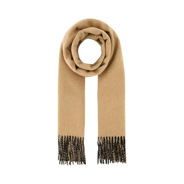 Burberry Embroidered Knight Solid Scarf 'camel/black - Tan