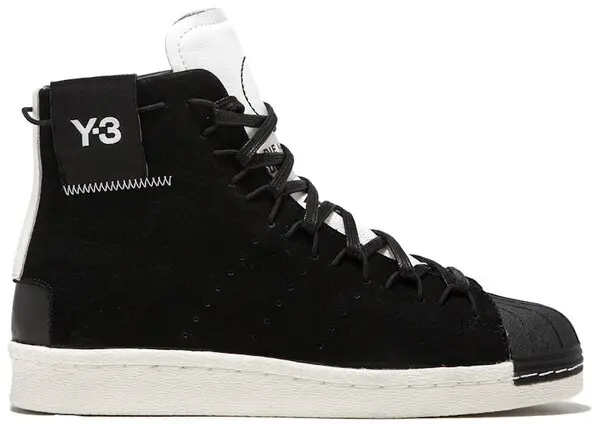 Adidas Y3 Super High Top Sneakers - Black/footwear White/chalk White