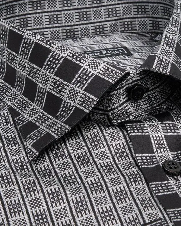 Stefano Ricci Apos;s Patterned Silk Dress Shirt