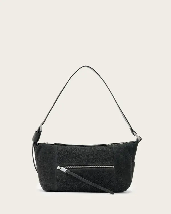 ALLSAINTS Vega Leather Shoulder Bag - Grey