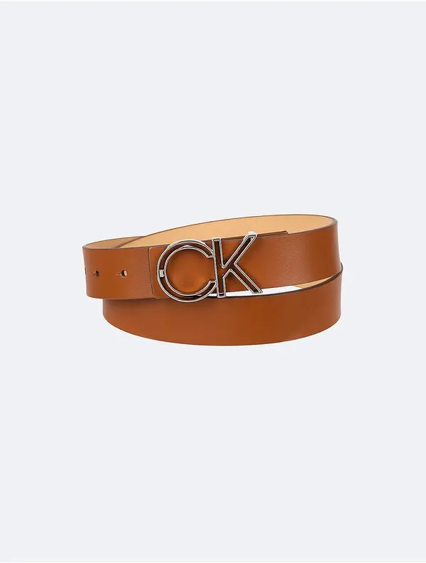 Calvin Klein Monogram Buckle Belt - Brown