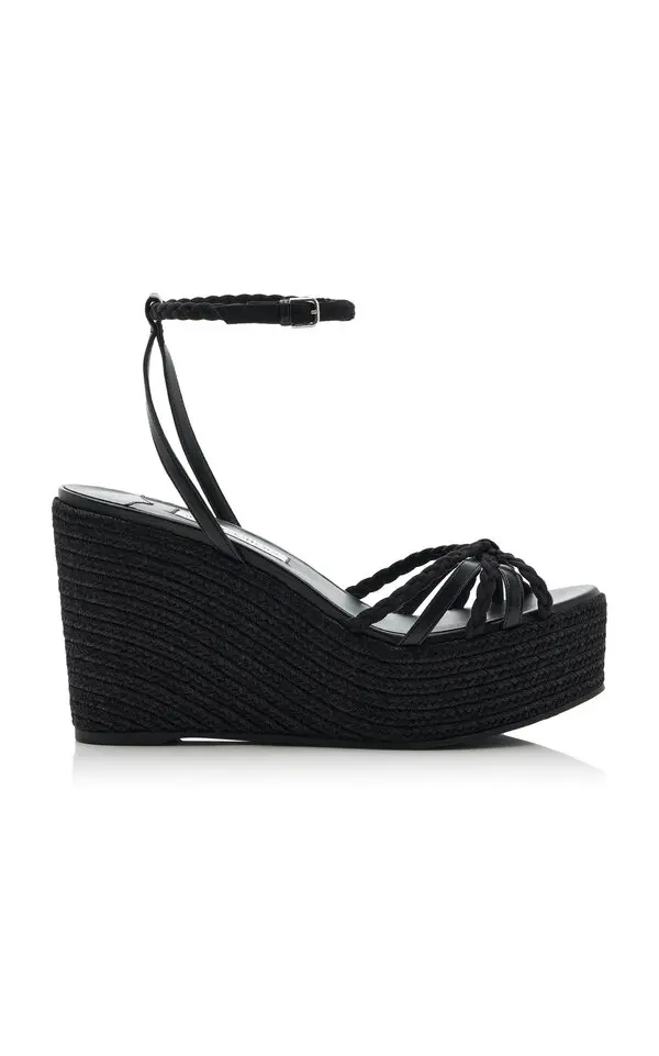 JIMMY CHOO Dree Platform Wedge Sandals - Black