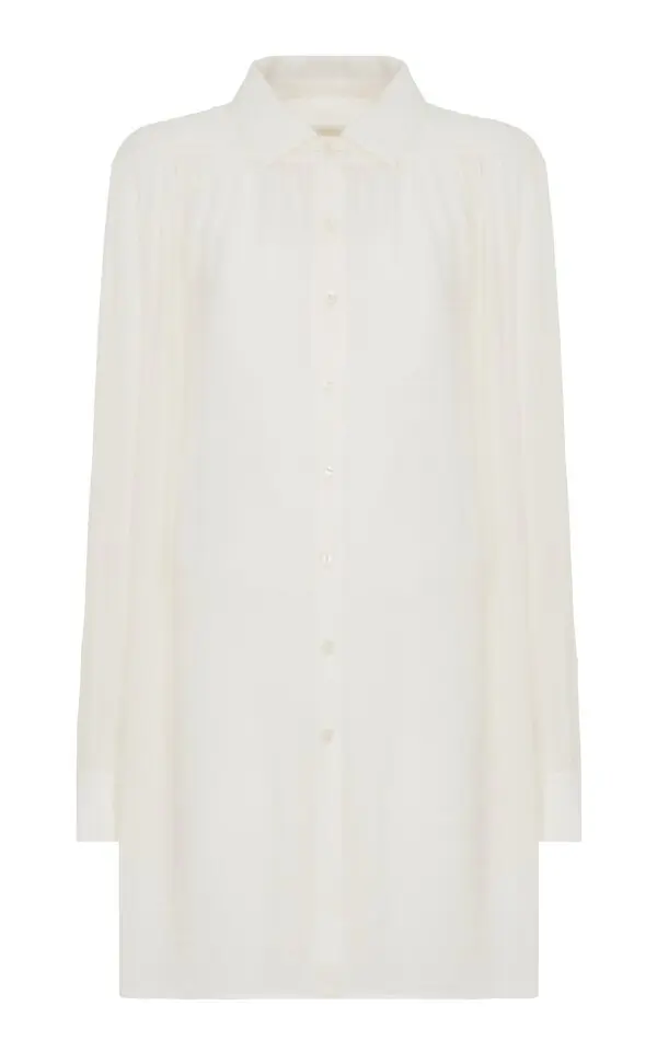 Ralph Lauren Karmen Chiffon Shirt - White