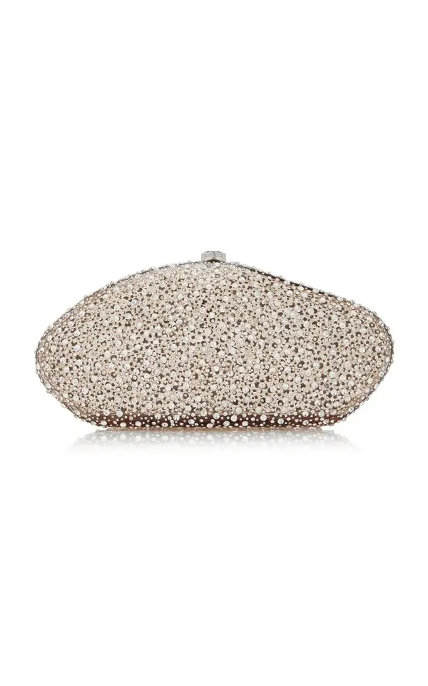 Cult Gaia Caldera Crystal Clutch - Silver