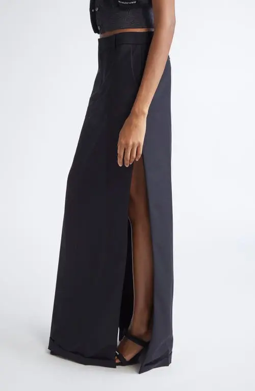 Alexander Wang Wool & Mohair Tailored Maxi Skirt