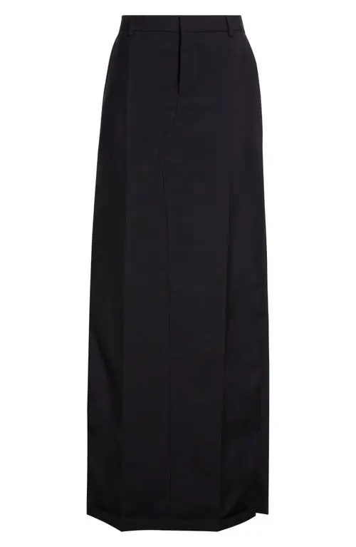 Alexander Wang Wool & Mohair Tailored Maxi Skirt