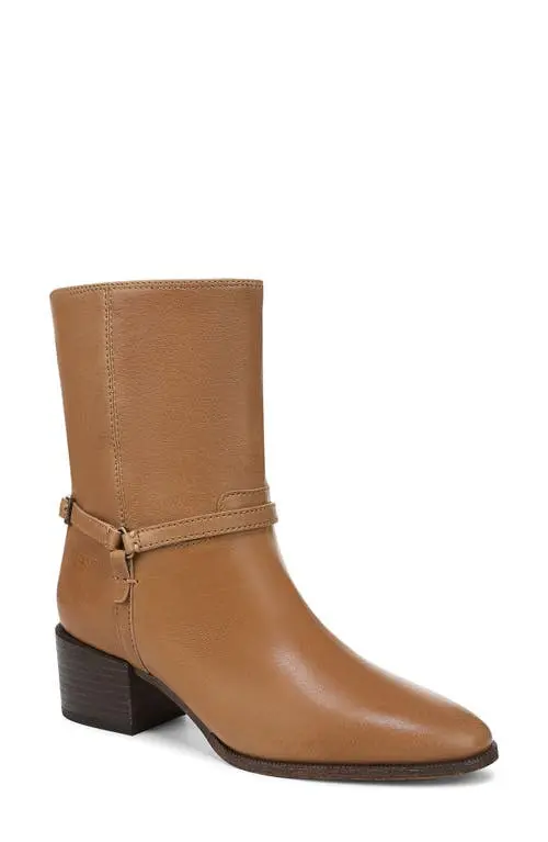 Franco Sarto Kian Leather Bootie - Desert Camel Brown
