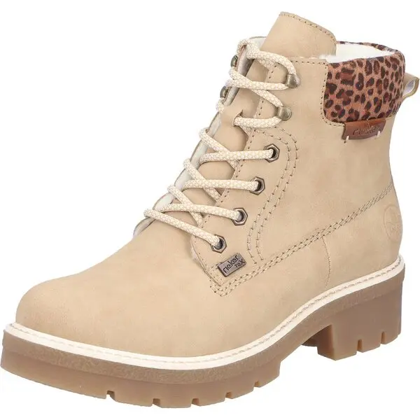 RIEKER Sabrina Hiking Boots - Marble/mogano/leo-nuss