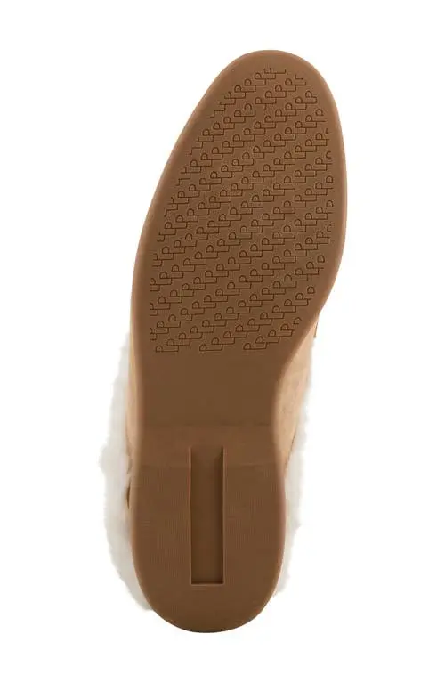 SPRING STEP SHOES Gistel Faux Fur Trim Mule - Beige Suede