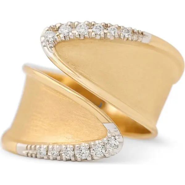 Marco Bicego Lunaria Twist Diamond Ring - Yl/wh Gold