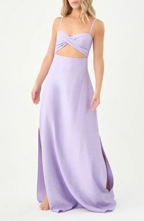 BOAMAR Rosemary Twist Cutout Cover-up Dress - Purple