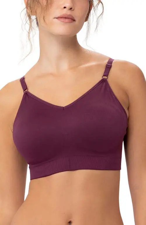UNDEROUTFIT Full Coverage Comfort Bra - Prune