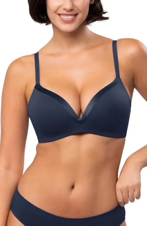 UNDEROUTFIT The Satin Grace Bra - Navy