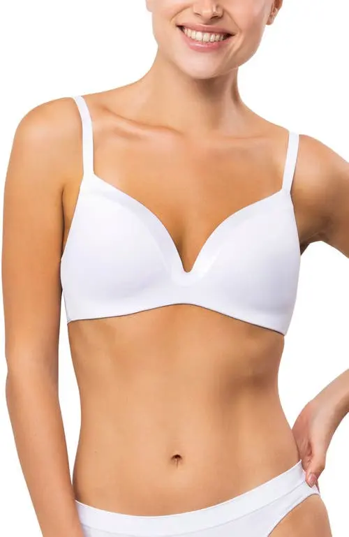 UNDEROUTFIT The Satin Grace Bra - White
