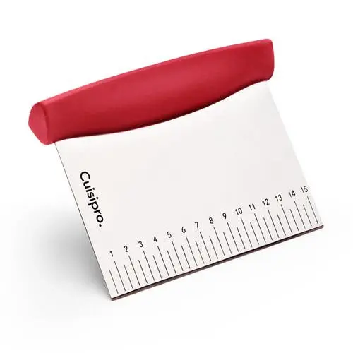 CUISIPRO Dough Cutter & Scraper - Red