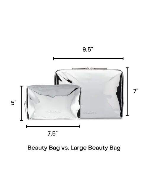WELLINSULATED Limited Edition Performance Beauty Bag - Silver/lilac