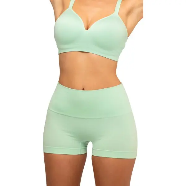 UNDEROUTFIT Smoothing At Waist Boyshort - Pastel Green