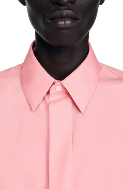 Sandro Plain Shirt - Baby Pink