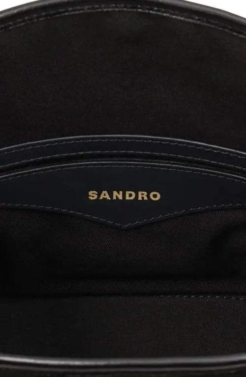 Sandro Tangoso Mini Bucket Bag - Black