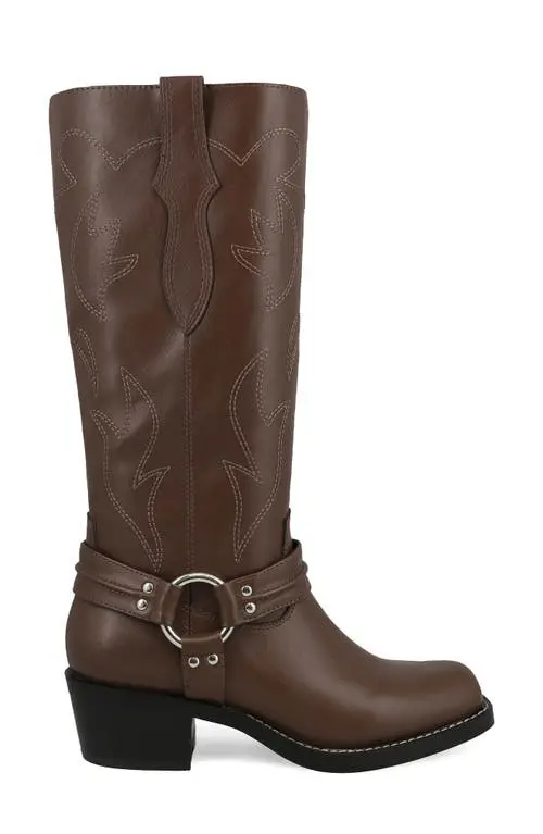 Mia Diego Harness Boots - Brown