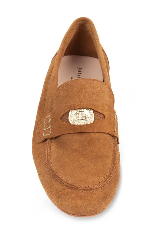 PATRICIA GREEN Vince Penny Loafer - Cognac Suede