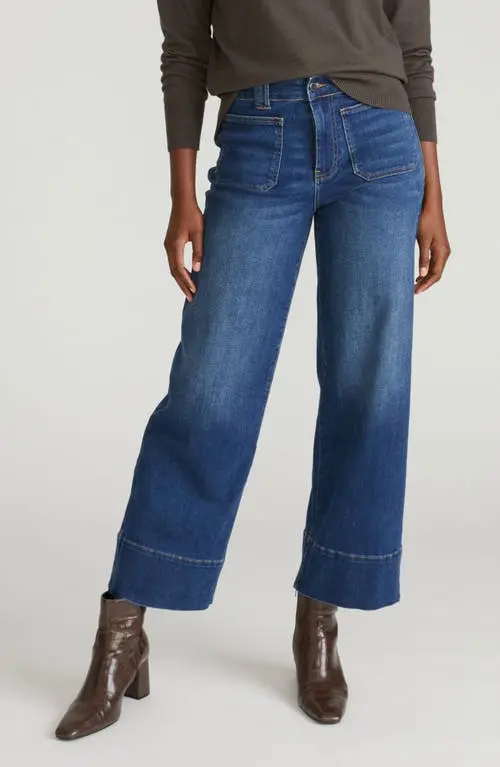 Universal Standard Claudia Wide Leg Jeans - Naval Blue Wash