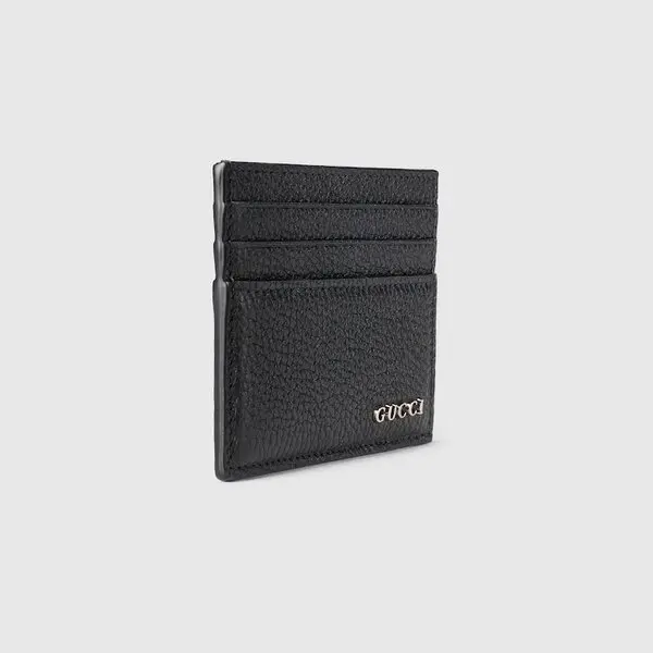 Gucci Card Case With Logo Leather